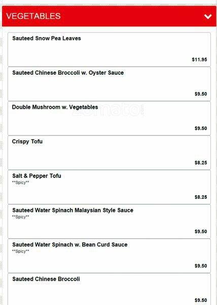 Menu at New Fortune Chinese Seafood Restaurant, Austin