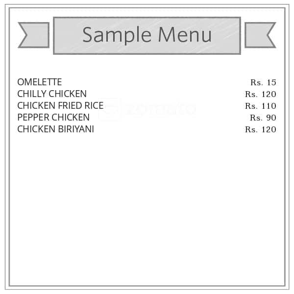 Menu of JP Vilas Home Foods Garden Restaurant, Koyambedu, Chennai