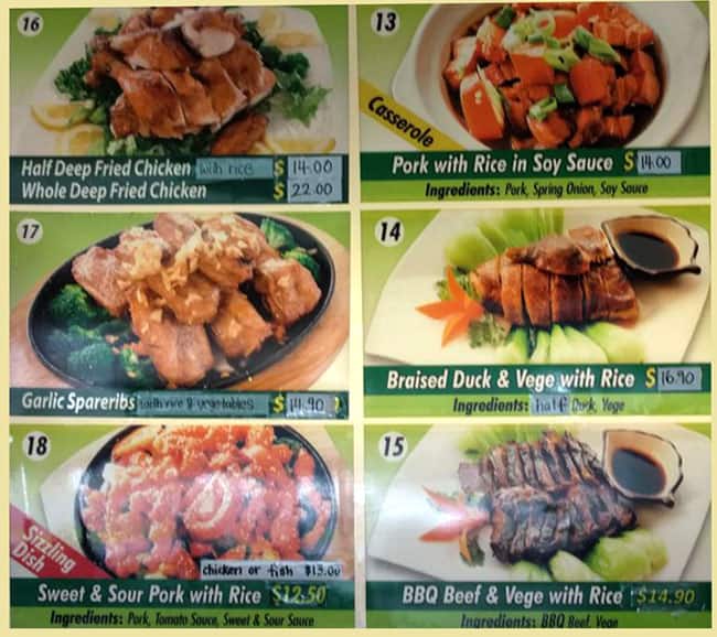 Menu at Yummy Wok (Manukau) restaurant, Auckland, Food Junction