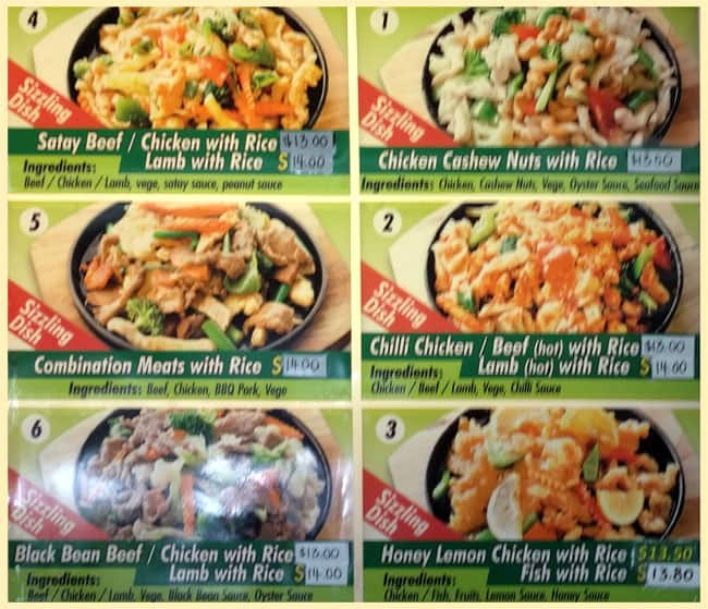 Menu at Yummy Wok (Manukau) restaurant, Auckland, Food Junction