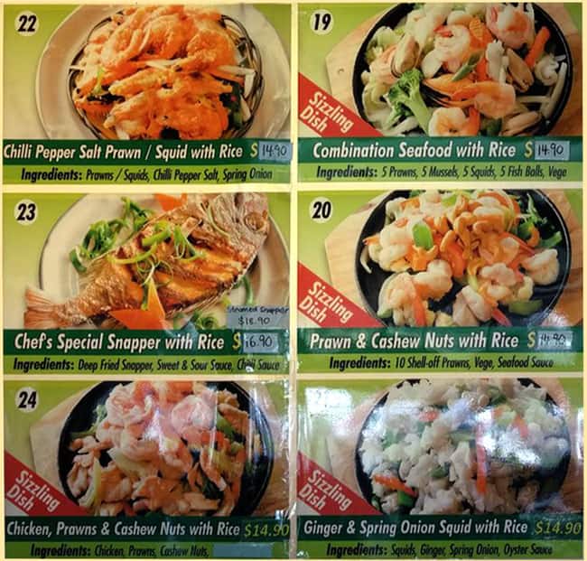 Menu at Yummy Wok (Manukau) restaurant, Auckland, Food Junction