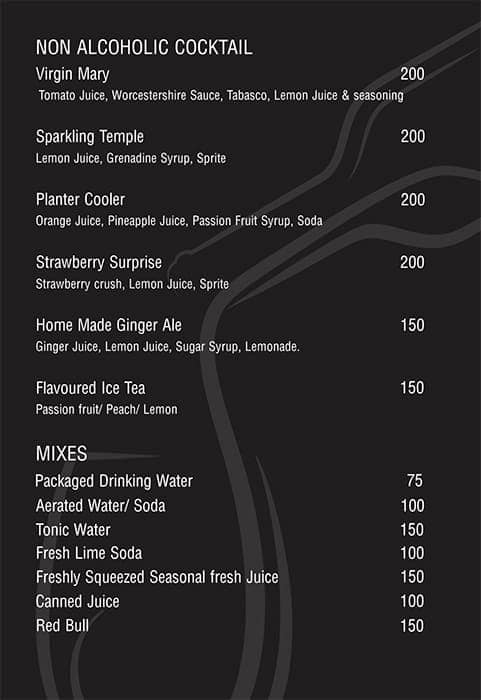 Menu at Nusara Restaurant, Pune