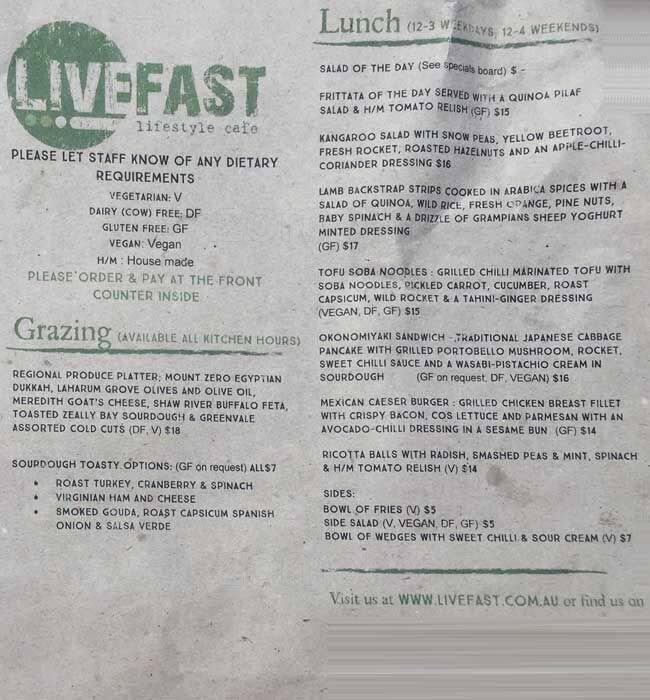 Livefast Lifestyle Cafe, Halls Gap, Halls Gap - Urbanspoon/Zomato