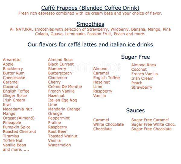 La Vida Mocha Menu, Menu for La Vida Mocha, Monroe, Charlotte ...