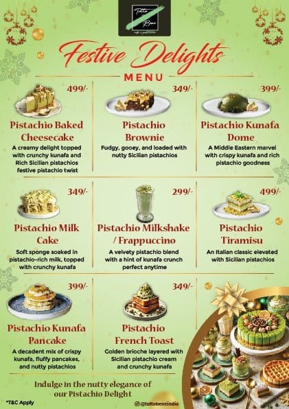 Menu of Tutto Bene - Desserts Cafe by Little Italy, Baner, Pune