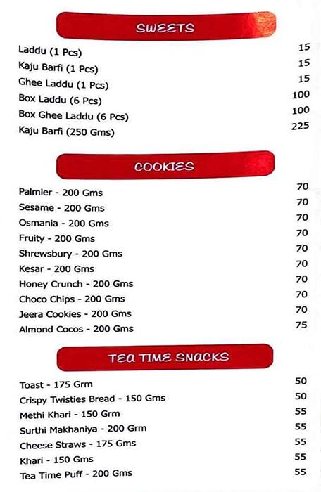 Menu at Monginis, Kolkata, 47