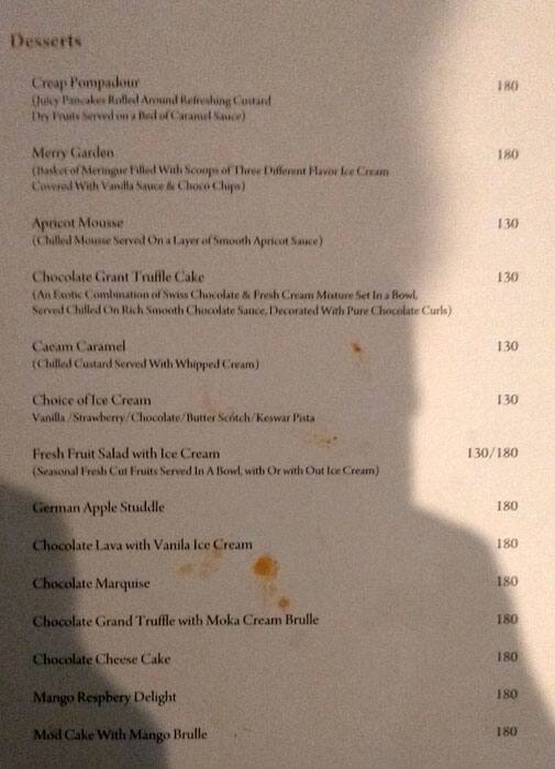 Menu at Chandan Restaurant, Bhubaneswar, Hotel Swosti Premium P-1
