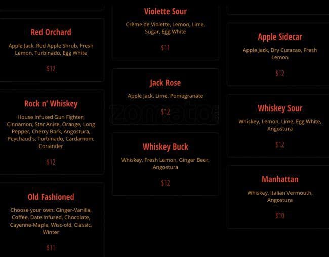 Menu at Golden Moon Speak pub & bar, Golden