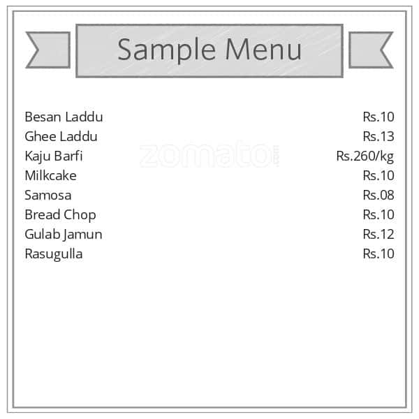 Gokul Sweets Menu, Menu for Gokul Sweets, Kanke, Ranchi - Zomato
