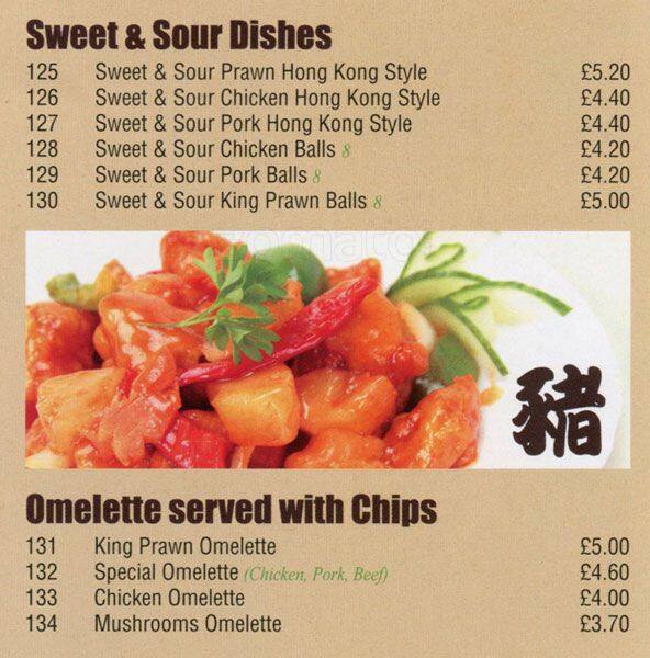 Menu at Lin Chi restaurant, Edgware