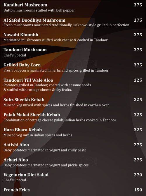 Menu at Sheesha Sky Lounge, Indore, QV5R+VFG
