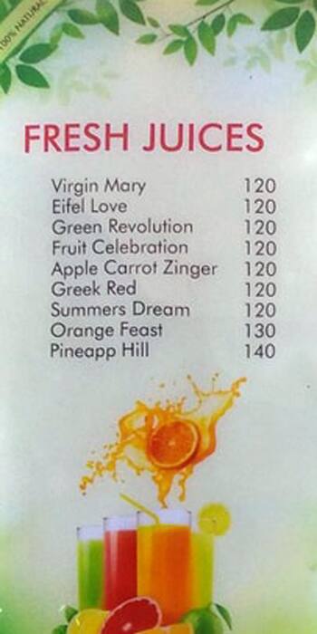 Menu at Cafe Habits, Gurugram