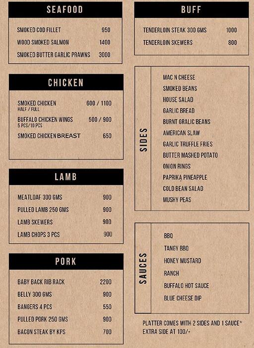 Menu at The Pit Vasant Vihar, New Delhi, Building no. 46