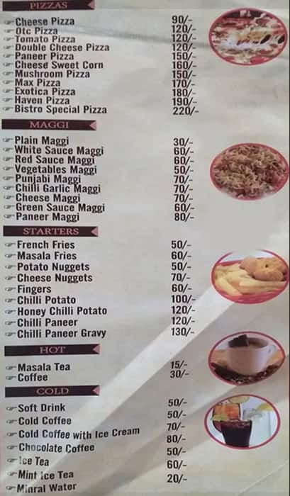 Menu of Sabji Cook, Jhotwara, Jaipur