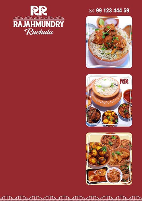 Menu of Rajahmundry Ruchulu, Kukatpally, Hyderabad