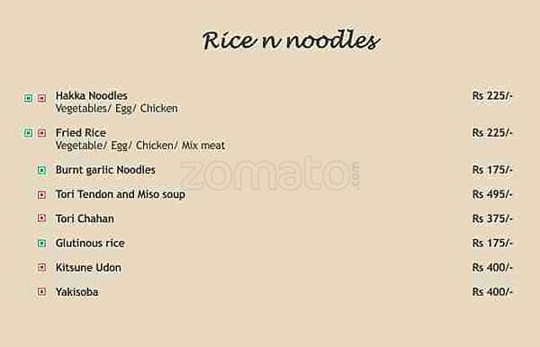 Menu at Biso, Gurugram Rural, F387+2XR