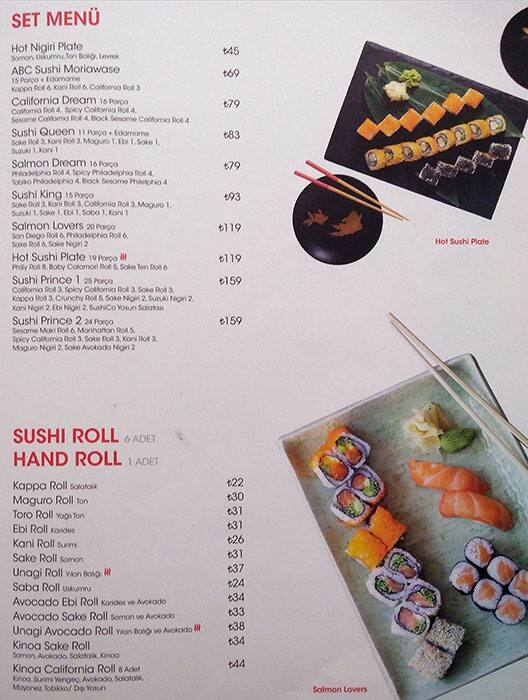 Menu at SushiCo, Ankara, Arjantin Cad. Attar Sok. No:10 Gaziosmanpasa