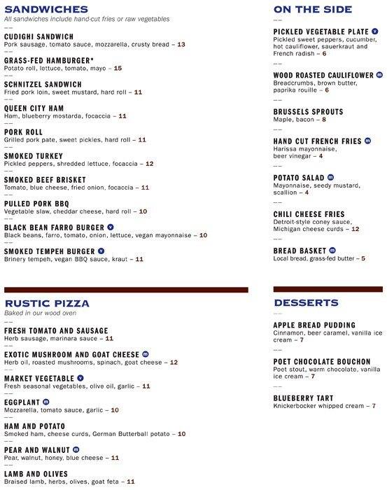 Menu at New Holland - The Knickerbocker pub & bar, Grand Rapids