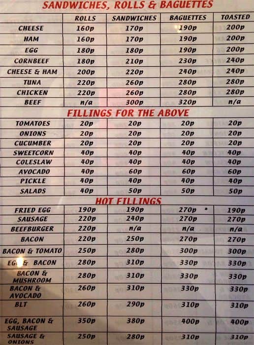 Menu at River Cafe., London, 1A Station Approach