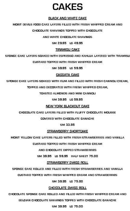 Menu at Alpine Bakery & Pizzeria / Crabapple, Alpharetta