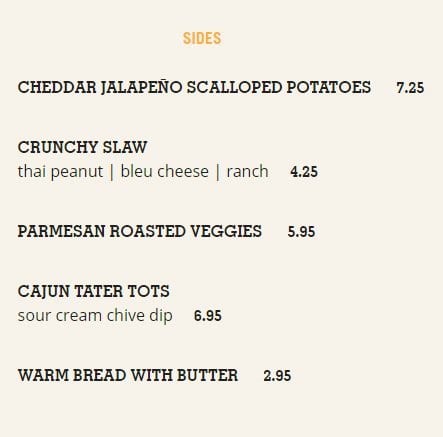 Menu at Reunion Kitchen + Drink Anaheim Hills restaurant, Anaheim