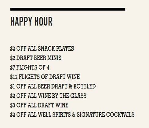 Menu at Reunion Kitchen + Drink Anaheim Hills restaurant, Anaheim