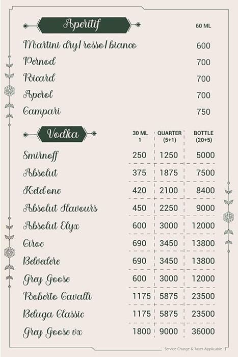 Menu at Kynd Cafe & Bar By Naap, Pune