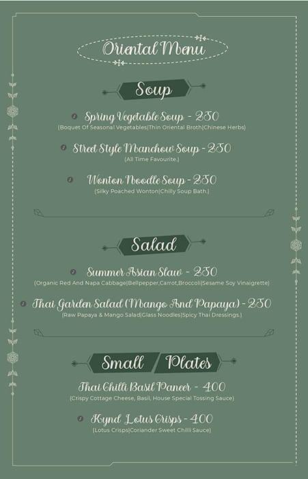 Menu at Kynd Cafe & Bar By Naap, Pune