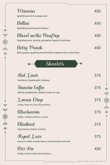 Menu at Kynd Cafe & Bar By Naap, Pune