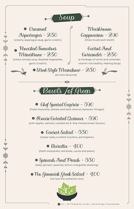 Menu at Kynd Cafe & Bar By Naap, Pune