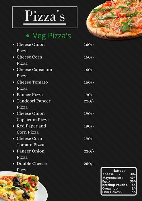 Menu of The Burgerlicious, Gopalpura, Jaipur