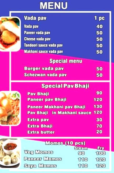 Menu of All About Pav, Indirapuram, Ghaziabad
