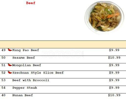 Menu at China Bridge restaurant, The Woodlands, Research Forest Dr #1600