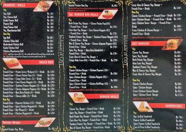 Snack Time Menu, Menu for Snack Time, Gachibowli, Hyderabad - Zomato