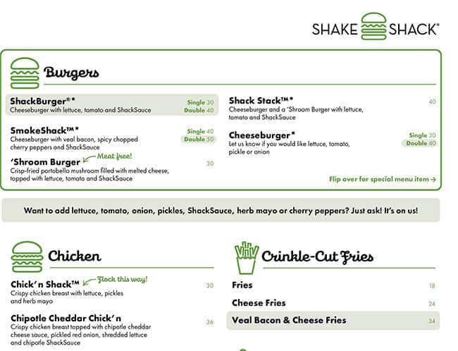 Shake Shack Menu, Menu for Shake Shack, Jumeirah 1, Dubai - Zomato