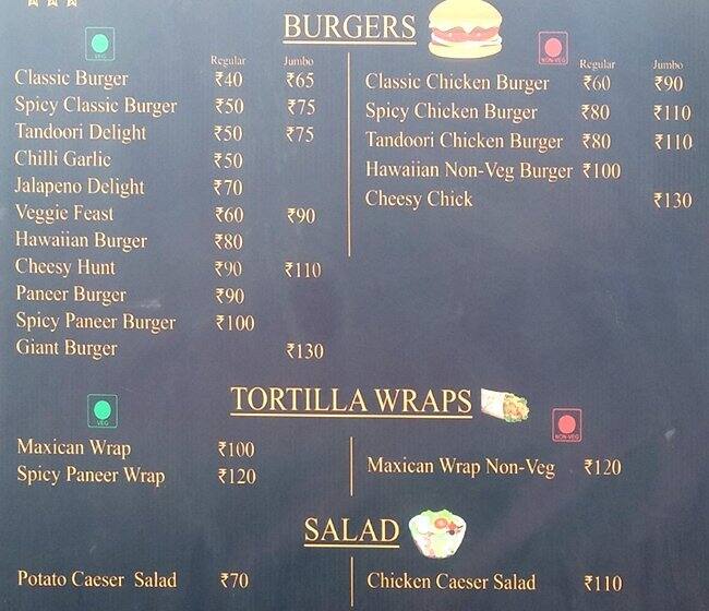 JBT- Jaipur Burger Truck Menu, Menu for JBT- Jaipur Burger Truck ...