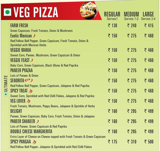 Menu at Pizzanio, Greater Noida, Plot 39A