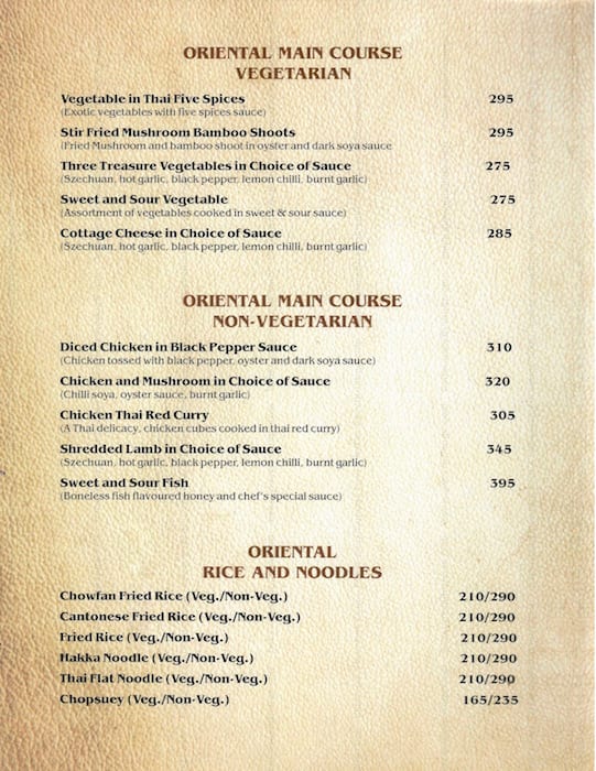 Menu at Zaika Restaurant, Ludhiana, Hotel A9 Resorts