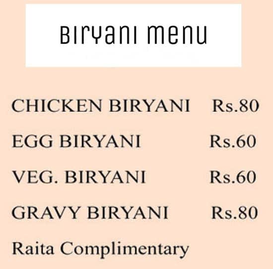 Menu of Adda Biryani Centre, Gorai, Mumbai