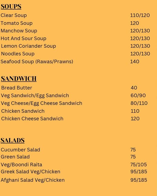 Menu of Salt N Peper, Chembur, Mumbai