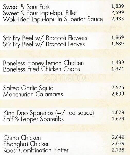 Menu at North Park Noodles restaurant, Quezon City, Ground Flr