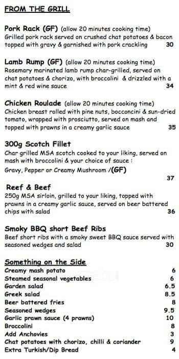 Menu at The Last Drop Pub canning vale, Canning Vale