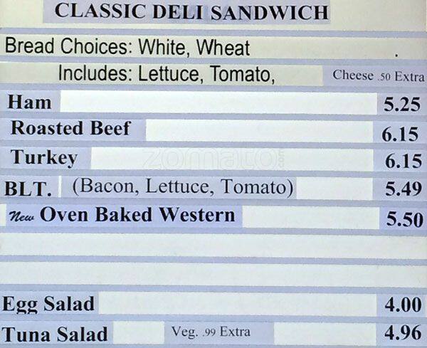 Menu at Cafe Divine, Mississauga