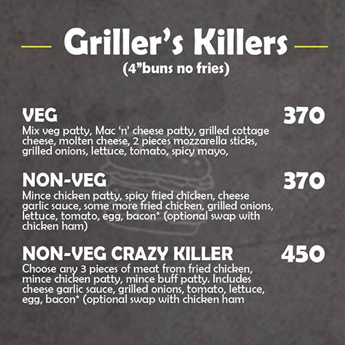 Menu at The Serial Griller, Mumbai, Shop 9 Juhu Versova Link Road