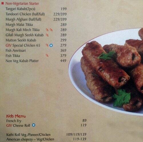 Menu at The Great Indian Village, Ghaziabad, GA-2