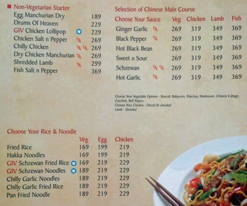Menu at The Great Indian Village, Ghaziabad, GA-2