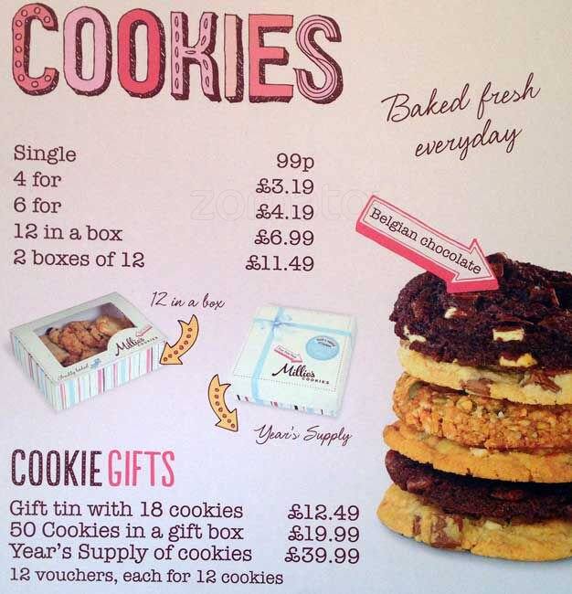 Millie's Cookies, Paddington, London - Zomato UK