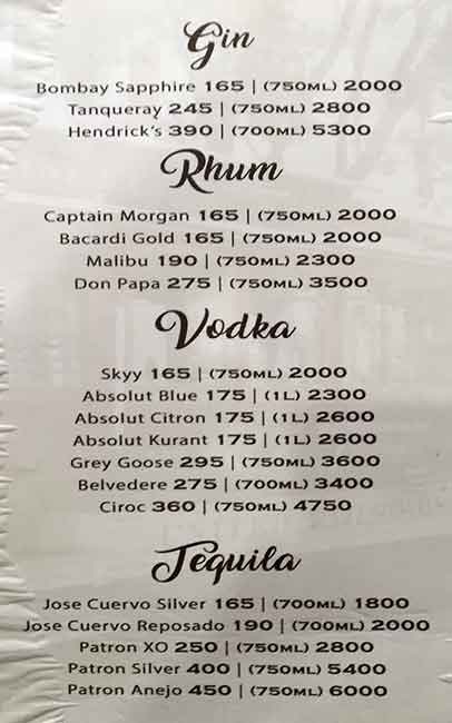 Menu at Cable Car - BGC pub & bar, Taguig, 7th Ave