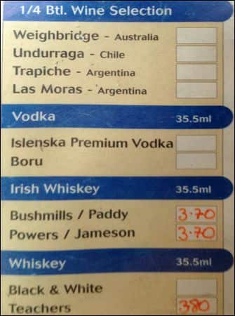 Menu at The Sallynoggin Inn pub & bar, Dublin, Sallynoggin Road