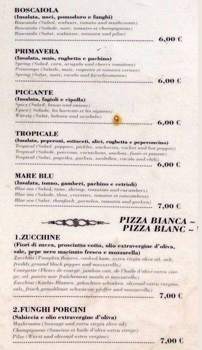 Menu da Caffè Farini ristorante, Roma